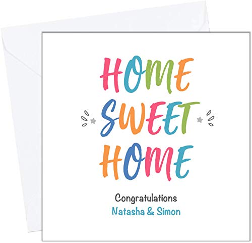 New Home Card, Congratulation On Your First Home, House Warming, Moving ...