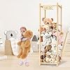 Amazon.com: EQGDU Stuffed Animal Display Shelf Organizer Wooden Zoo ...