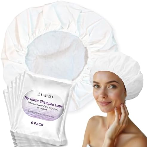 Amazon.com : Shampoo Caps No Rinse Waterless Hair Washing Shower Caps ...