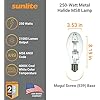 Amazon.com: Sunlite MH250/U/MOG M58 Metal Halide Lamp, 250 Watts, Mogul ...