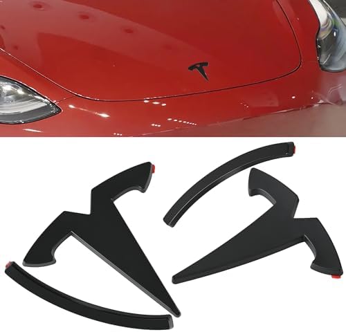 Amazon.com: Tinlucys Front/Rear Trunk Emblem Cover for Tesla Model Y ...