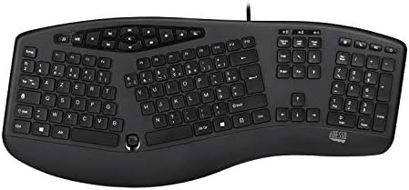 Adesso AKB-160UB TruForm Ergonomic Desktop Keyboard, Split Key Zones ...