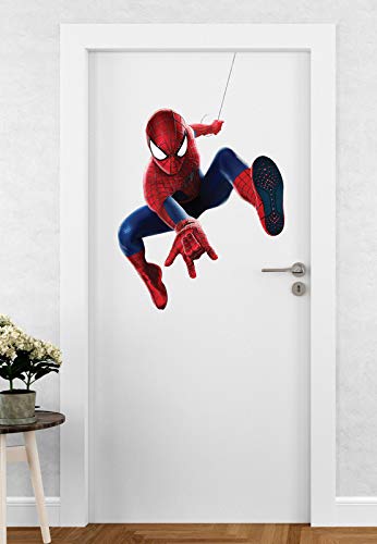 DivineDesigns™ Spiderman Door Sticker | Sticker for Living Room ...
