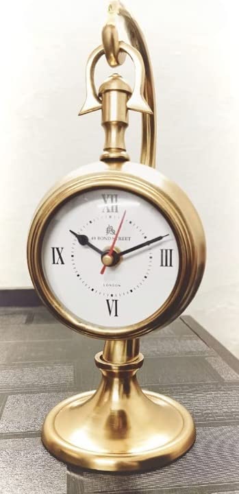 Metal Aluminum Table Clock New Look Raised Up Dial 10 Inch Clock ...