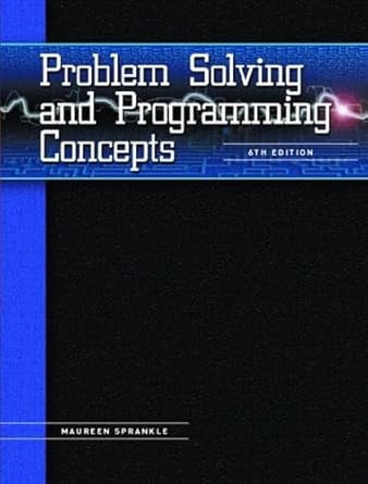 Problem Solving and Program Concepts (6th Edition): Sprankle, Maureen ...