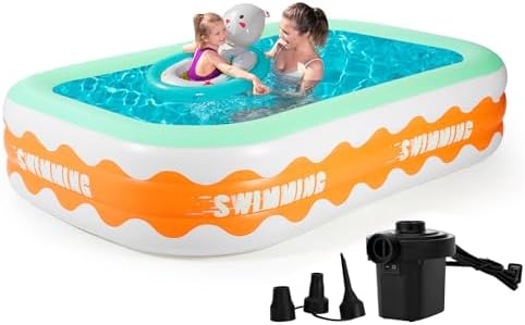 CMGB Alberca Inflable Piscina Familiar, Albercas Inflables 262x157x60cm ...