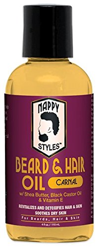 Amazon.com : Nappy Styles Beard Oil"Carnal" w/Shea Butter, Black Castor ...