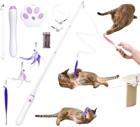 Amazon.com : KISSA 3-in-1 Multifunctional Cat Toy | Retractable Cat ...