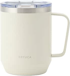 Amazon.co.jp: [ケユカ] KEYUCA 真空断熱ステンレスマグ 300ml フタ付き アイボリー : ホーム＆キッチン