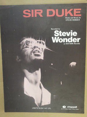 song sheet SIR DUKE Stevie Wonder 1976: NN: 3433897207967: Amazon.com ...