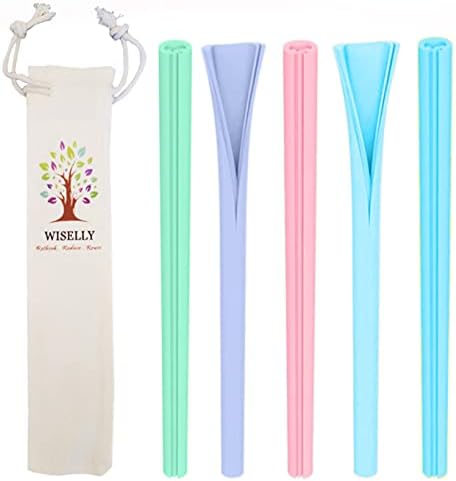 Amazon.com: Reusable Silicone Straws-Snap Straw-Openable Design, BPA ...