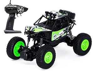 Zest 4 Toyz Remote Control Rock Crawler Four Wheel Drive 1:20 Metal Alloy Body Rock Climber High ...