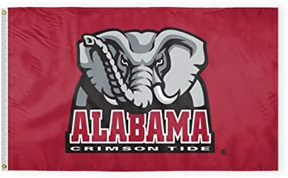 Amazon.com: AGAS Alabama University Elephant Logo Crimson Tide Flags ...