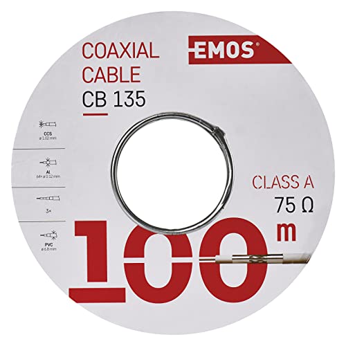 EMOS cB135 100m Coaxial Cable – BigaMart