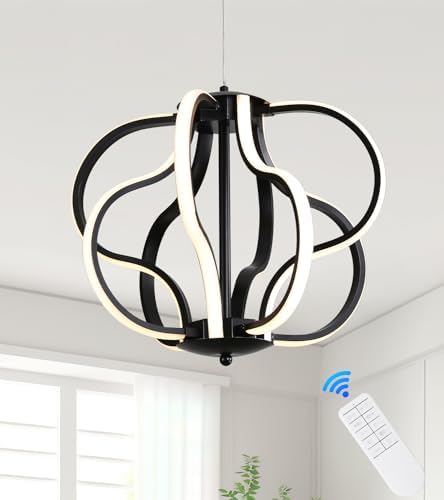Munbea Modern LED Chandelier Ceiling Light Fixture, 8 Lights Hanging ...