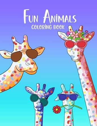 Amazon.com: Fun Animals Coloring Book: 40 Cool, Creative and Original ...