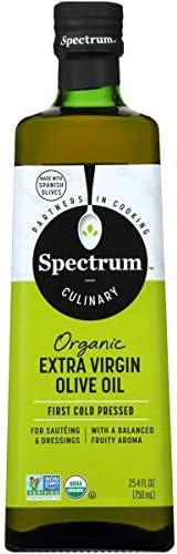 Amazon.com : Spectrum Organic Olive Oil, Unrefined Extra Virgin, 25.4 ...