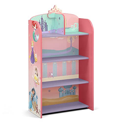 Disney Princess Wooden Playhouse 4-Shelf Bookcase for Kids by Delta ...
