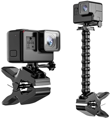 Amazon.com: WALI Jaws Flex Clamp Mount Gooseneck Mount for GoPro Hero ...