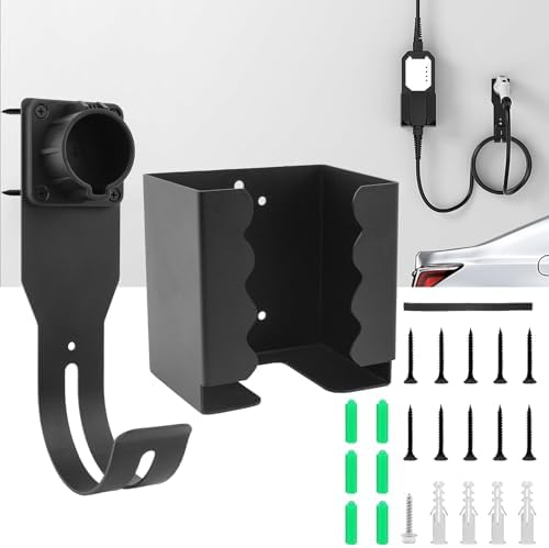 Amazon.com: ZOSANY EV Charger Holder Wall Mount Kit EV Charger Holster ...