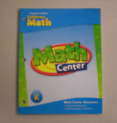 Amazon.com: Houghton Mifflin Mathmatics California: Math Center Resources Level K: 9780618889037 ...