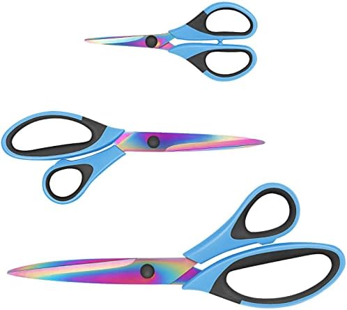 Scissors, Sharp Titanium Blades, Soft Grip Handle, Multi-Purpose ...