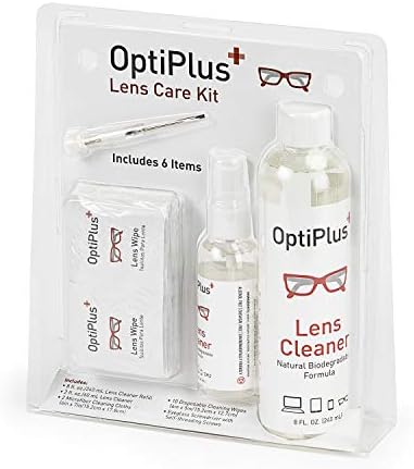 Amazon.com: OptiPlus Lens Care Kit Alcohol-Free, Microfiber Cloths ...