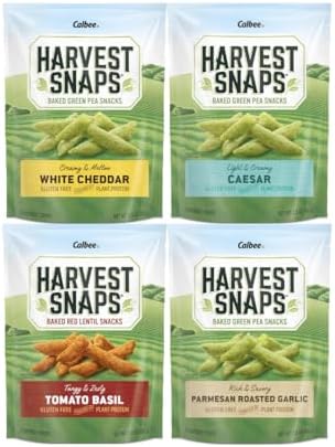 Amazon.com: Calbee, Harvest Snaps Green Pea Snack Crisps Caesar, 3.3 ...