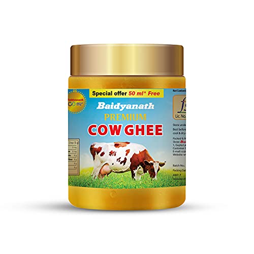 Baidyanath Premium Bengali Cow Ghee - 450ml + 50ml | 100% Authentic ...