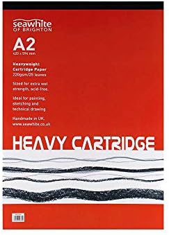 Seawhite A2 Artist Heavyweights Cartridge Paper Pad 220gsm All Media ...
