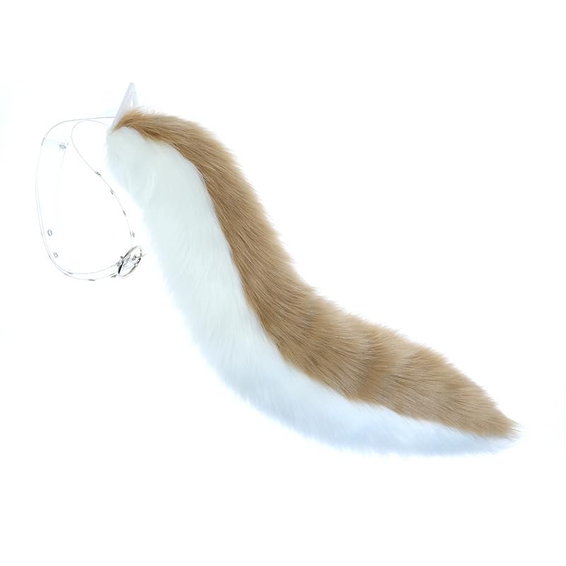 Amazon.com: Fox Tail with Transparent Belt,Faux Fur Fox Tail Fancy ...