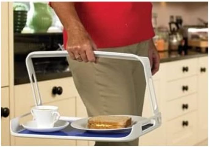 Amazon.com: HOMECRAFT Tray with Carry Handle, One-Handed Carrying, Can ...