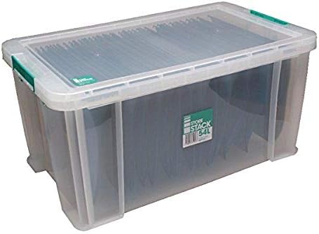 StoreStack 1 Litre Storage Box W180xD110xH90mm Clear RB00814 : Amazon ...