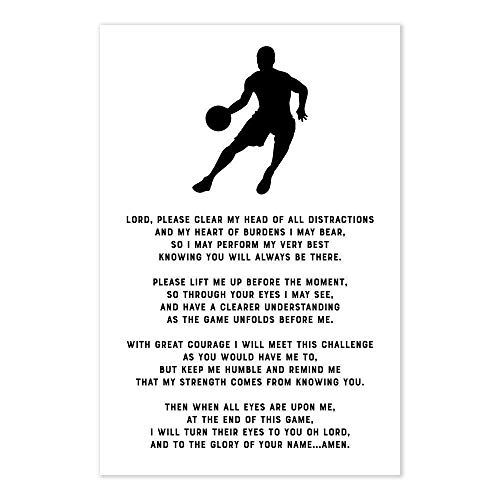 Amazon.com: Basketball Prayer Christian Athlete Poster : Home & Kitchen