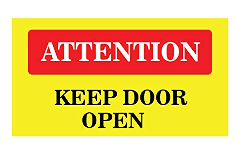 VVWV Attention Keep Door Open Sign Sticker for Public Private Hospital ...