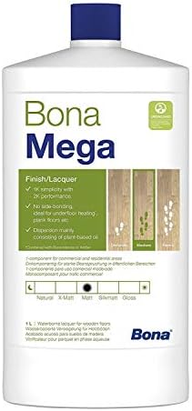 Bona Mega One Silk Matt 1L Wood Floor Lacquer Varnish Wood Finish Non ...