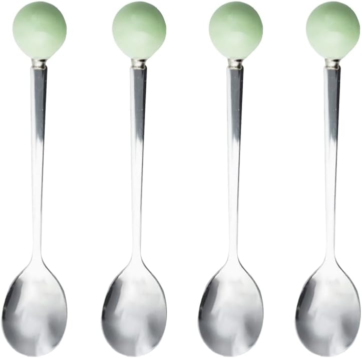 Amazon.com: Stainless Steel Coffee Spoon,Teaspoon,Sugar Spoon,Korean ...