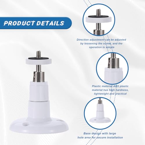 2 Pcs Ring No Drill Mount Premium Quality Security Mounting Brackets ...