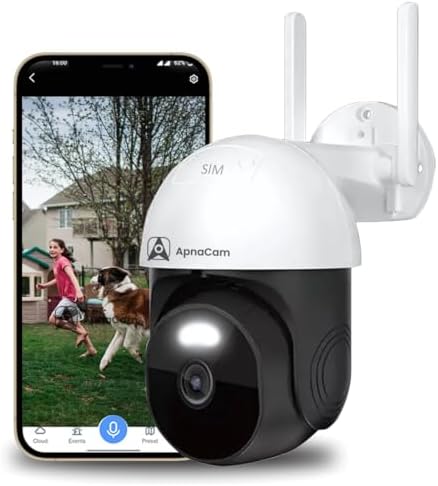 Buy ApnaCam 3MP 4G PTZ Outdoor Security Camera | SIM Card Supported ...