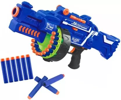 AGAS Rapid fire Foam Blaster Toy Guns, Fast Fire Foam Blaster Battery ...