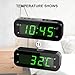 Amazon.com: SUPLEDCK Small Digital Alarm Clock with Temperature Display ...