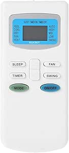 Amazon.com: GYKQ-03 - Control remoto de aire acondicionado tipo ...