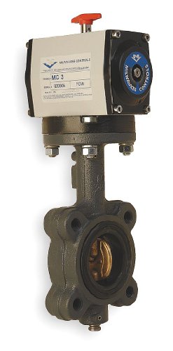 Butterfly Valve,Spring Return,Iron,8 in. - Commercial Valves and Fittings