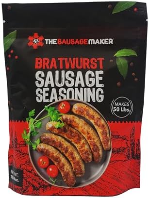 Amazon.com : Bearded Butchers Classic Bratwurst Seasoning, 9 oz (0.56 ...