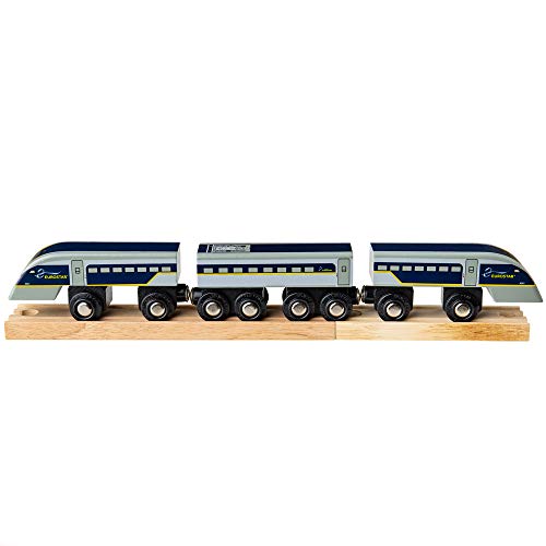 Bigjigs Rail Eurostar Toy Train | Model of The e320 Engine | Wooden ...