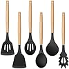Amazon.com: TeamFar Silicone Cooking Utensils Set of 6, Kitchen ...