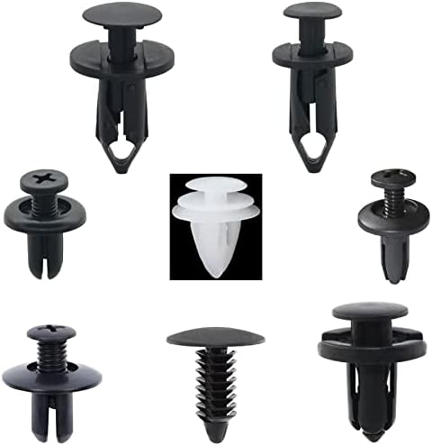 120 Pieces Plastic Car Retainer Clips,Nylon Car Fasteners Rivet Clips ...