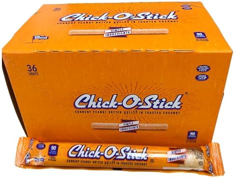 Amazon.com : Chick o Stick Made with Roasted Peanuts and Coconut, .07oz ...