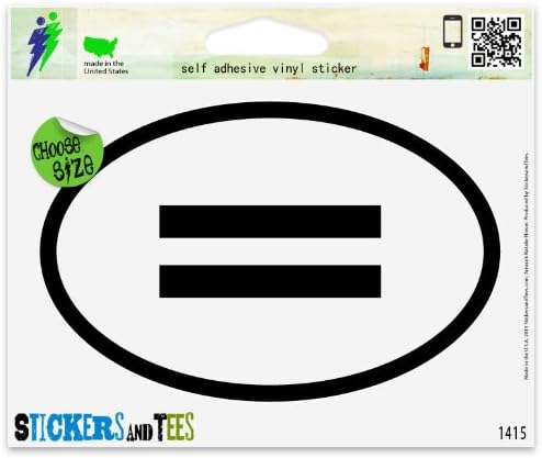 Amazon.com: Equality Equal Rights for All Oval Vinyl Car Bumper Window ...