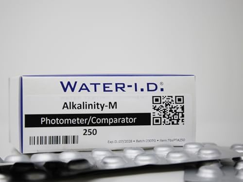 Water-ID - Alkalinity-M Photometer Tablets | Compatible with PoolLab 1. ...